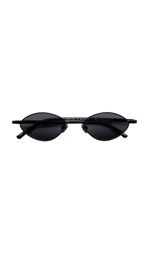 SHEVOKE Alaia Oval Sunglasses - Black