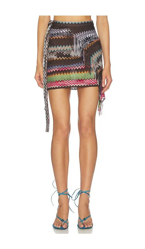 Missoni Knit Pareo Skirt - Multi