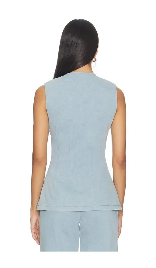SAU LEE Denver Denim Top