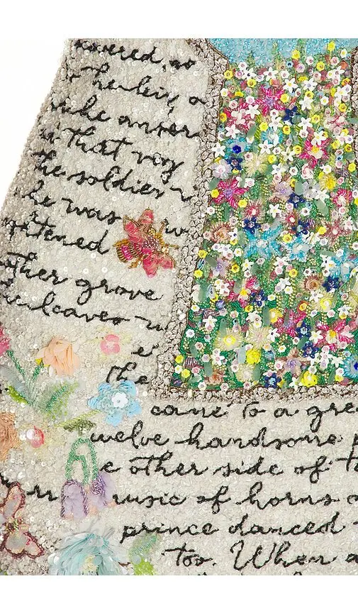 LA FUORI Aurete Enchanted Garden Sequin Mini Dress