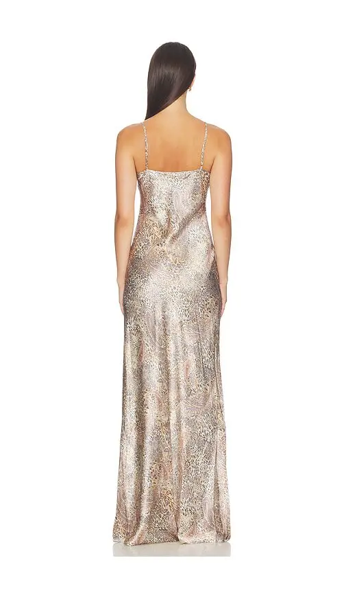L'Agence Charmaine Silk Gown - Multi