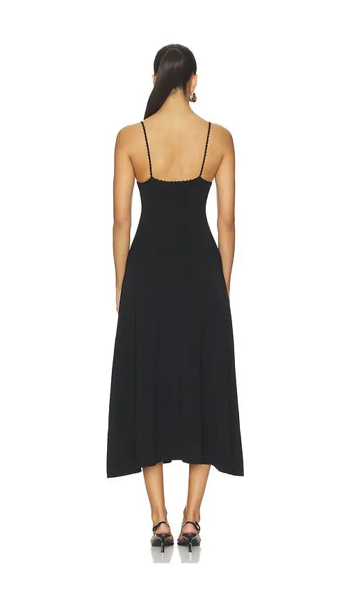 Theory Square Neck Maxi Dress - Black