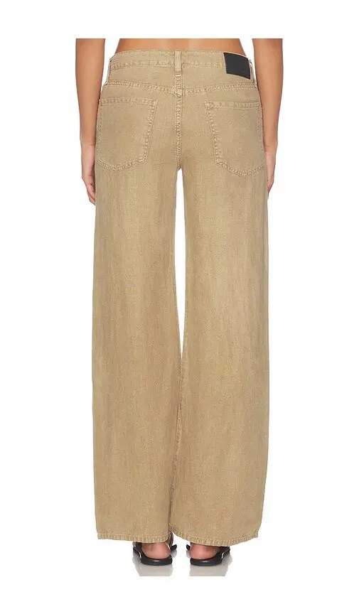Citizens Of Humanity Nora Linen Trouser Leg Pants - Tan