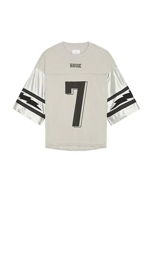 Rhude Lightning Football Jersey - Grey