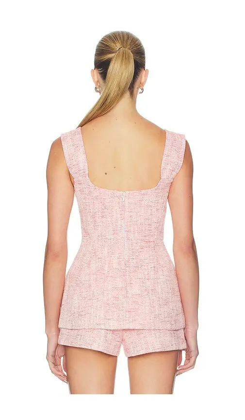 Amanda Uprichard Amoretta Tweed Top