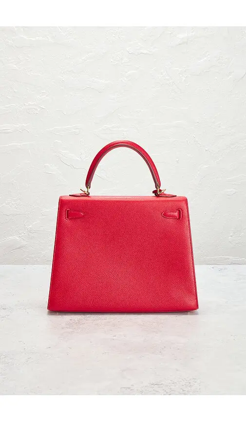 FWRD RENEW Hermes Veau Epsom Kelly 25 Handbag - Red