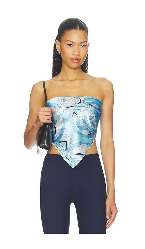 Superdown Klara Scarf Top In . Also - Blue
