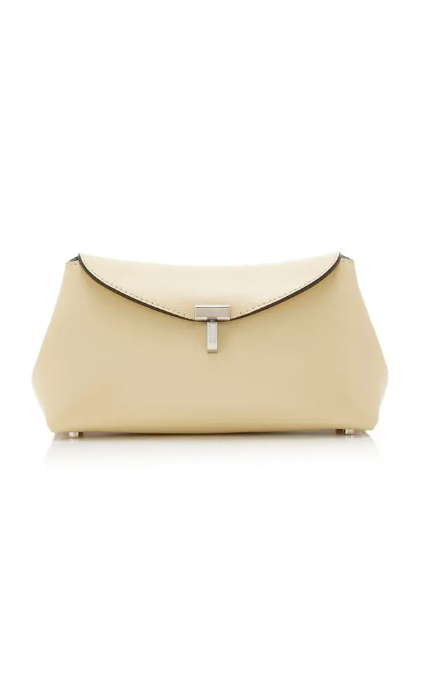 TOTEME Mini T-lock Clutch - Ivory