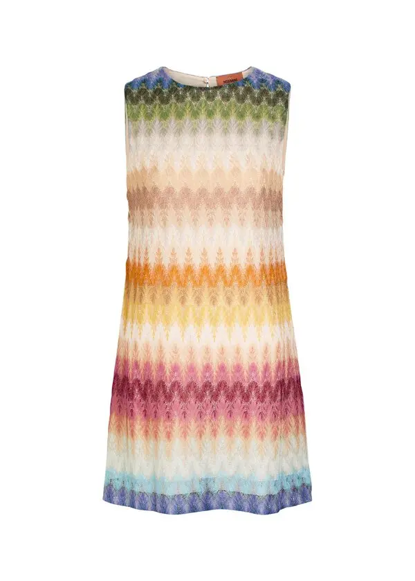 Missoni Patterned Lace Mini Dress - Multicoloured