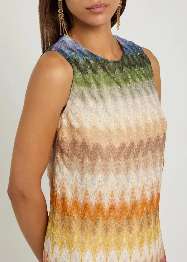 Missoni Patterned Lace Mini Dress - Multicoloured