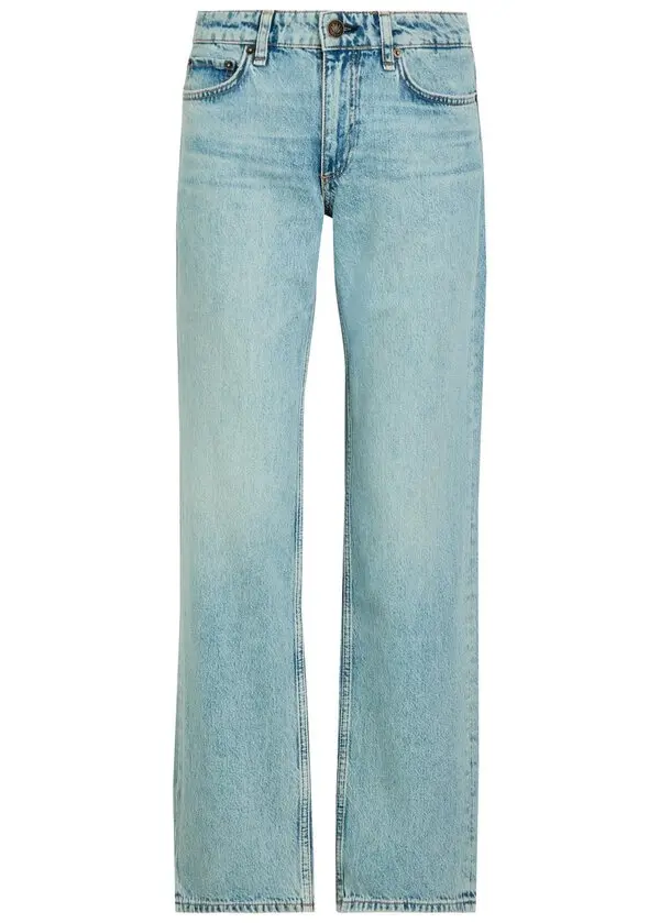 Rag & Bone Harlow Straight-leg Jeans - Light Blue