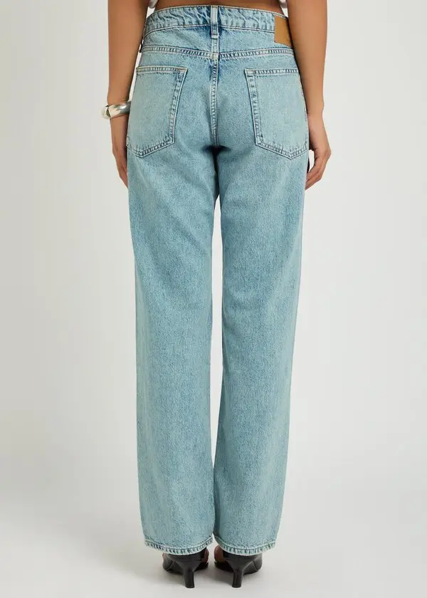 Rag & Bone Harlow Straight-leg Jeans - Light Blue