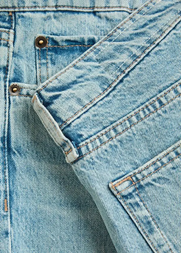 Rag & Bone Harlow Straight-leg Jeans - Light Blue