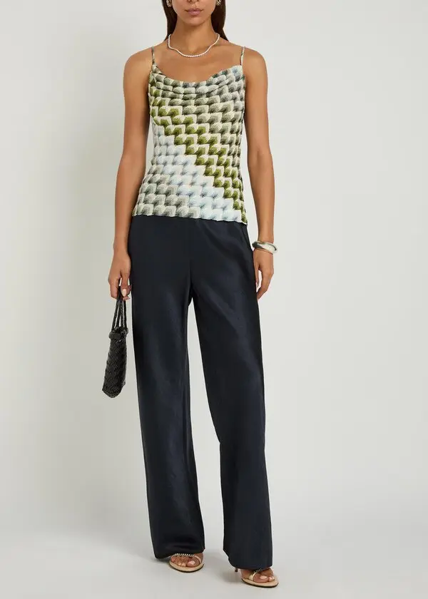 Missoni Patterned Cowl Neck Top - Multicoloured