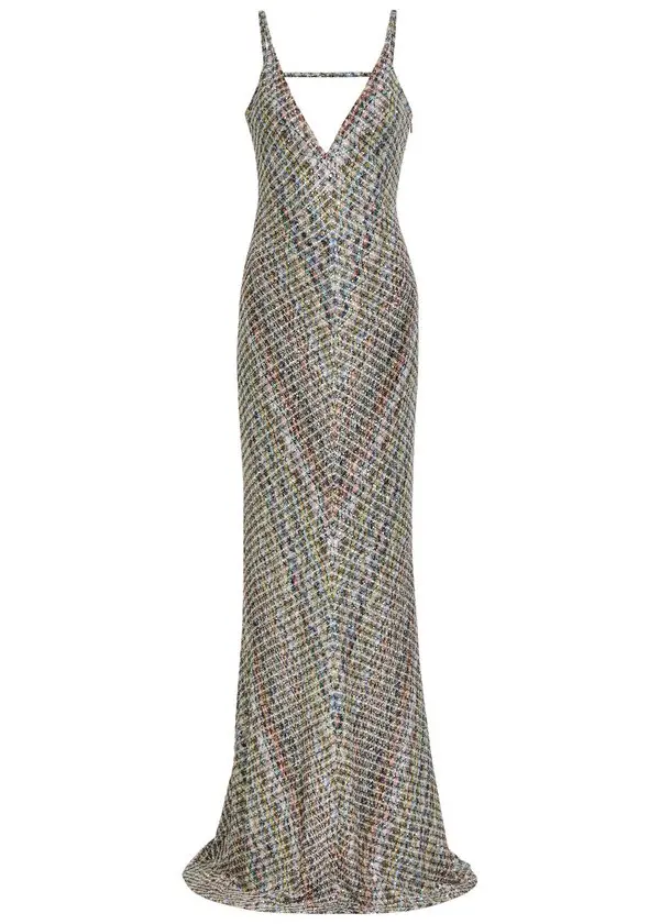 Missoni Sequin-embellished Metallic-knit Gown - Multicoloured