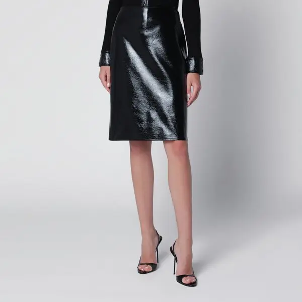 COURREGES Knee-length Vinyl Skirt