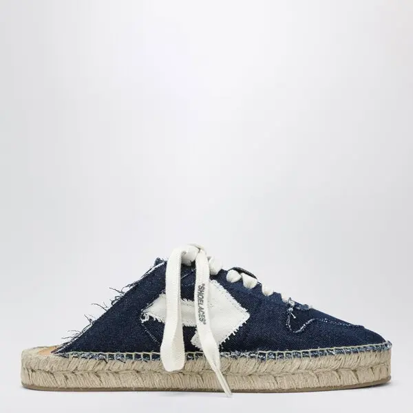OFF-WHITE™ Cotton Canvas Arrow Espadrilles - Blue