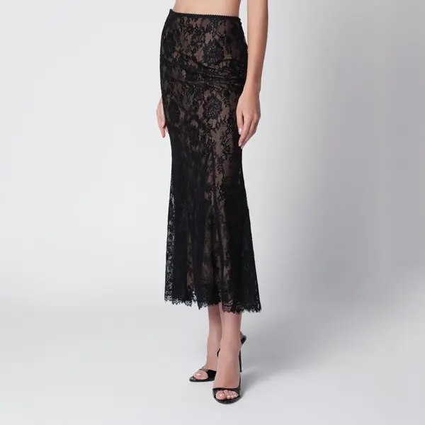 SELF-PORTRAIT Lace Midi Skirt
