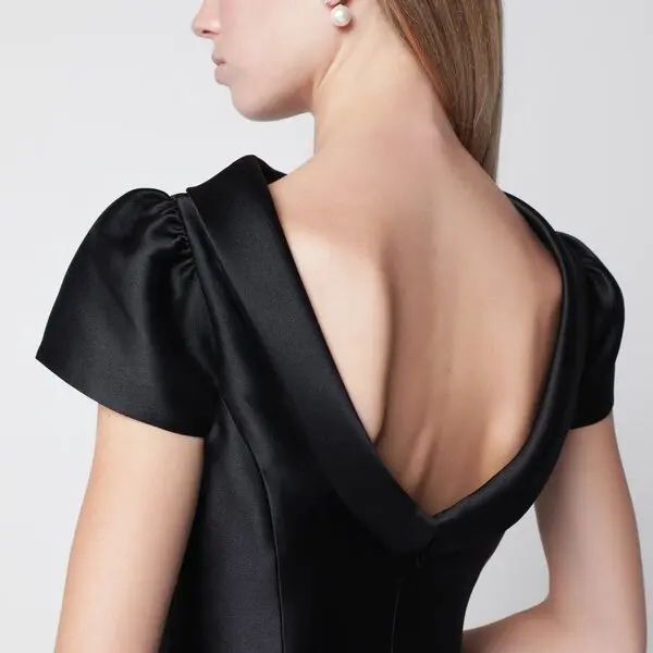 SELF-PORTRAIT Mini Taffeta Dress With Collar