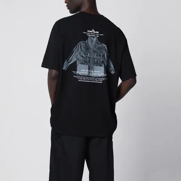 Stone Island Cotton T-shirt With Logo Prints
