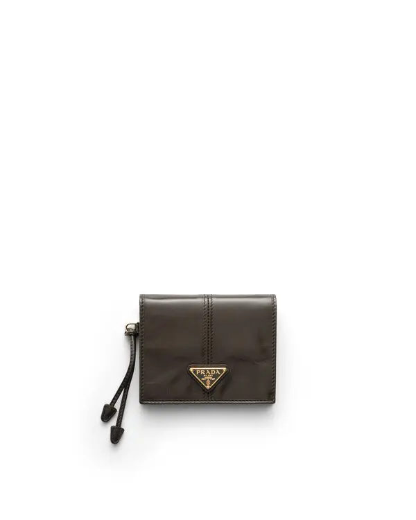 Prada Small Leather Wallet - Forest