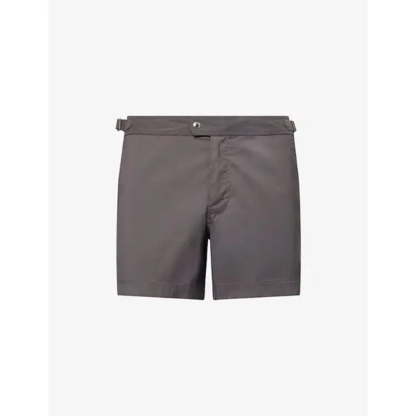 TOM FORD Micro Compact Poplin Swim Shorts - Shadow