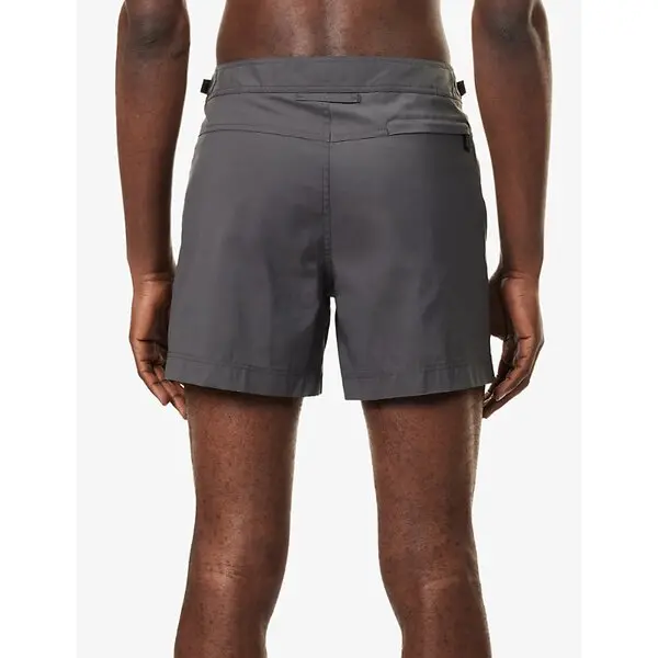 TOM FORD Micro Compact Poplin Swim Shorts - Shadow