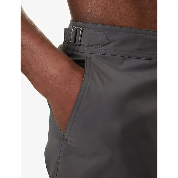 TOM FORD Micro Compact Poplin Swim Shorts - Shadow