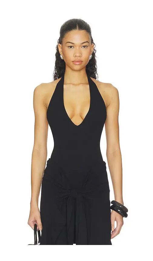 Beaufille Halterneck Deep V Bodysuit