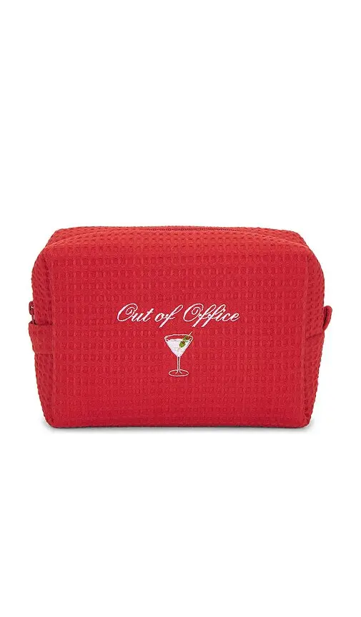 ABBODE Out Of Office Martini Waffle Pouch - Red