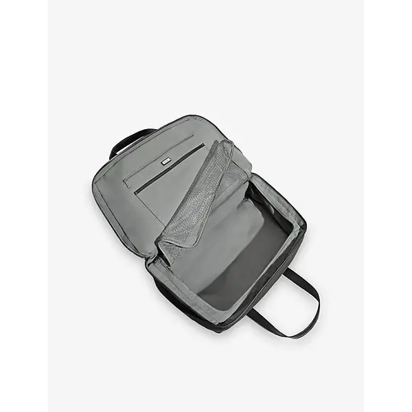 AWAY Overnight Nylon Bag With Leather Trim And Padded Laptop Pocket - Black