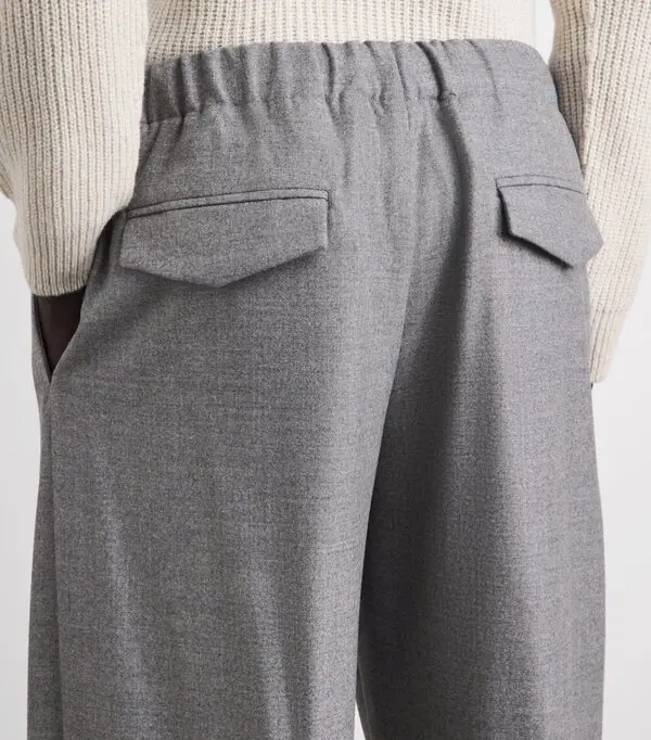 LARDINI Stretch Virgin Wool Trousers