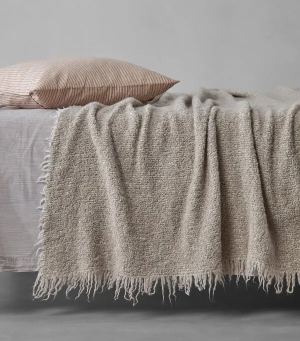 SOCIETY LIMONTA Alpaca-wool Tuis Blanket - Grey