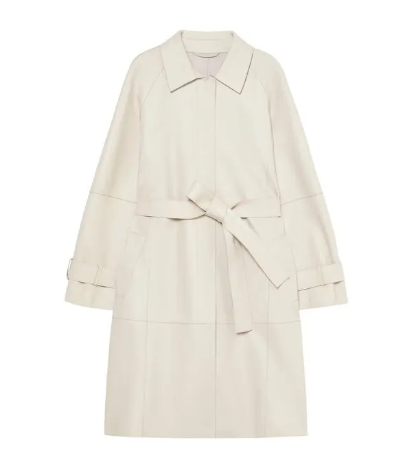 Marina Rinaldi Leather Trench Coat