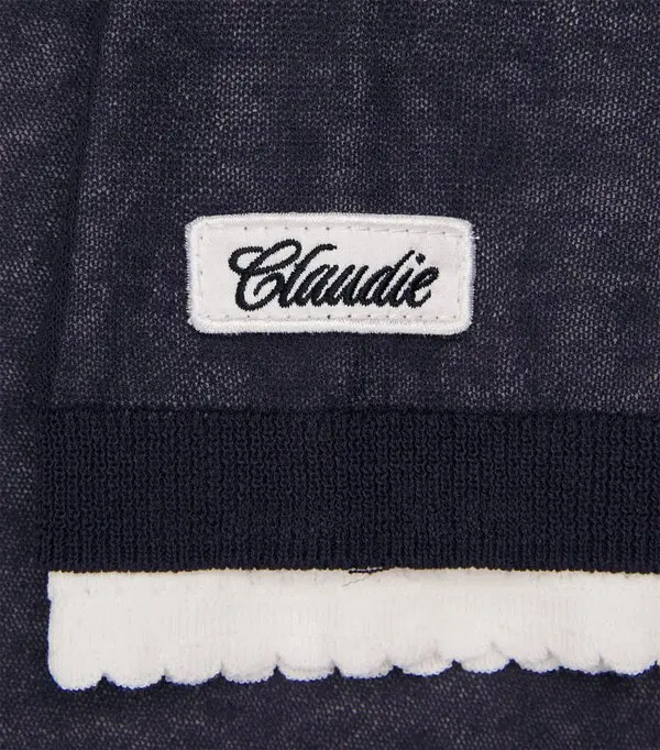 Claudie Pierlot Cotton-blend Contrast-knit Sweater