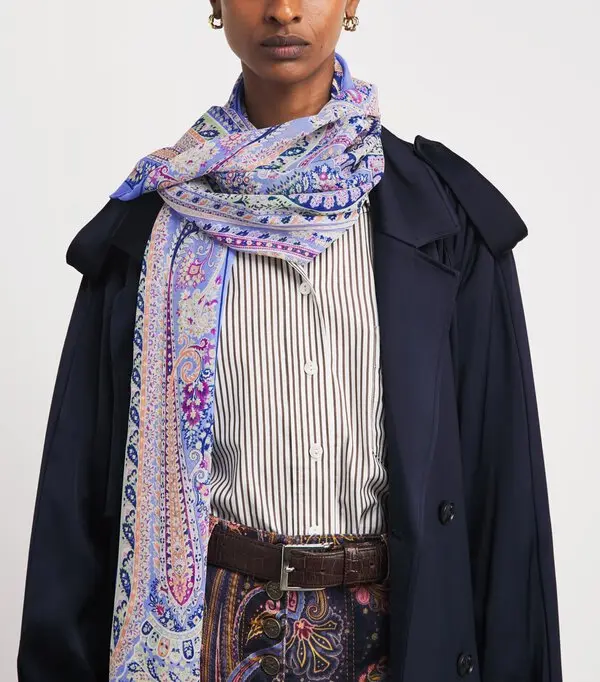 Etro Silk Paisley Scarf