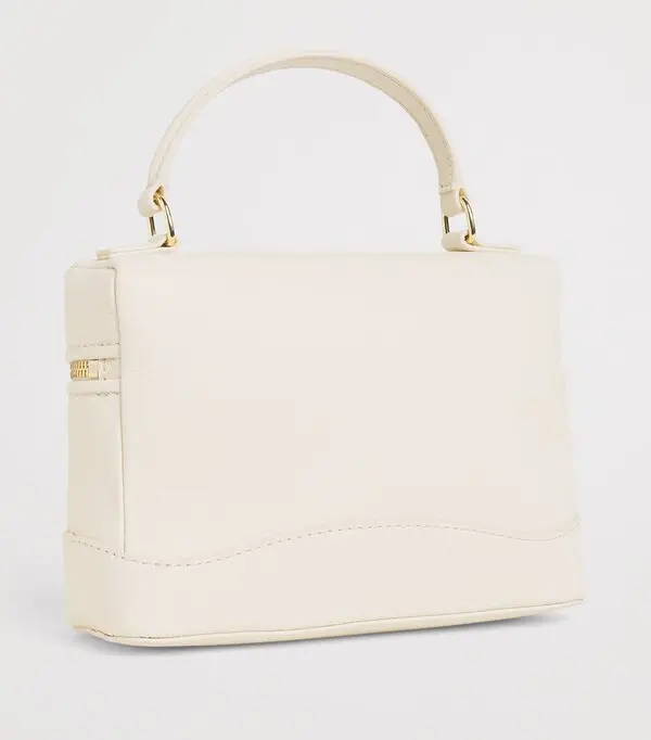 Sandro Leather Vanity Bag - Beige