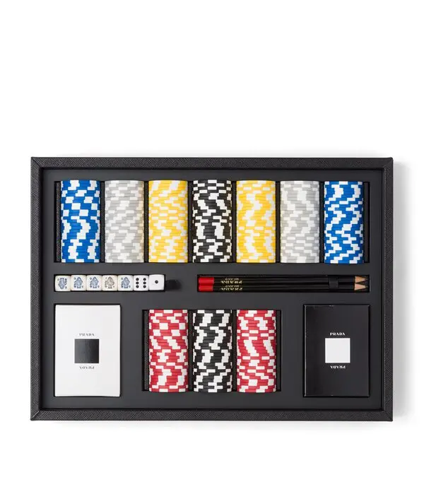 Prada Saffiano Leather Poker Set