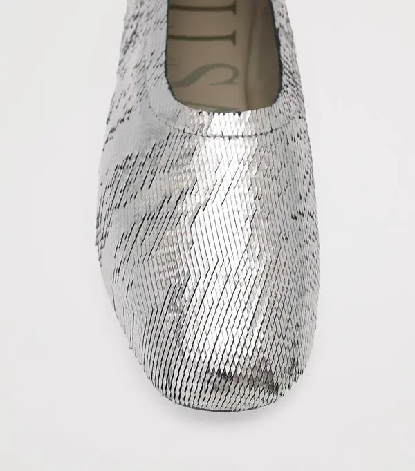 ALLSAINTS Metallic Leather Hailee Ballet Flats