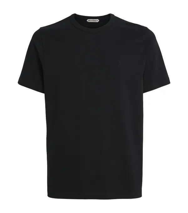 JW Anderson Cotton Embroidered Anchor T-shirt