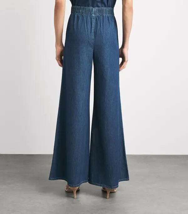 Veronica Beard Digby High-rise Wide-leg Jeans