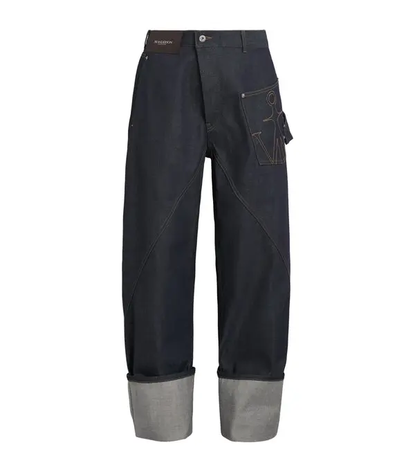 JW Anderson Twisted Seam Relaxed Fit Jeans - Blue