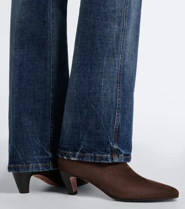 AQUAZZURA Slouchy Suede Mid-calf Boots