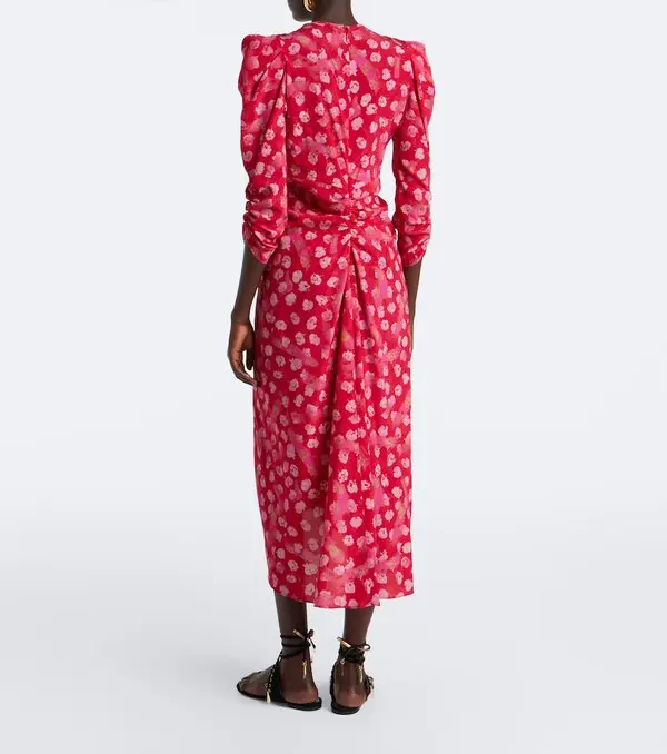 Isabel Marant Étoile Albini Floral Silk-blend Midi Dress