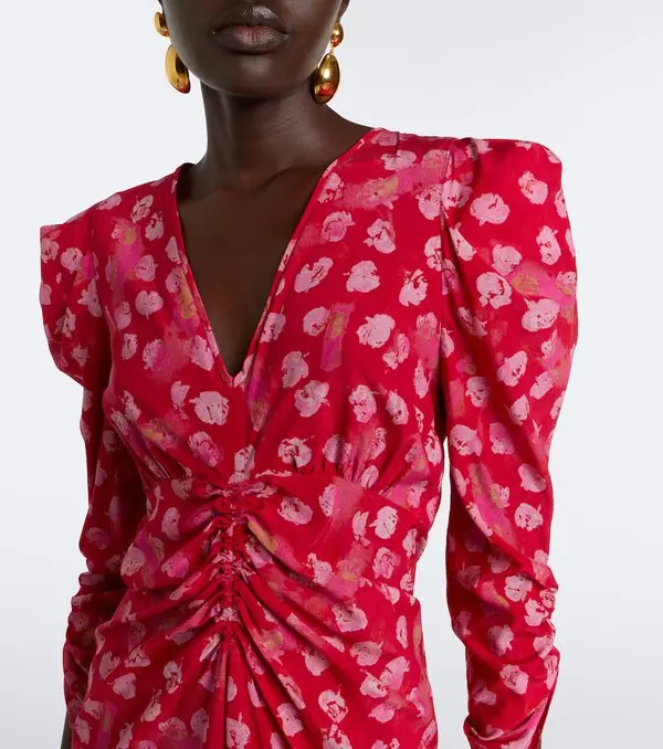 Isabel Marant Étoile Albini Floral Silk-blend Midi Dress