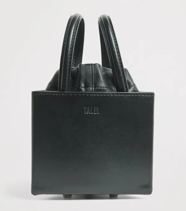 TALEL PARIS Leather Triangle Top-handle Bag