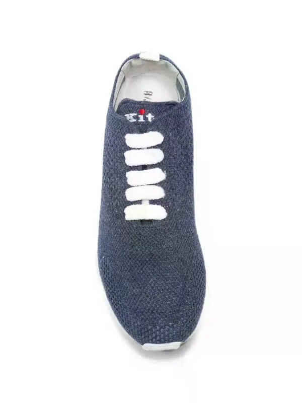 Kiton Lace Up Sneakers - Blue