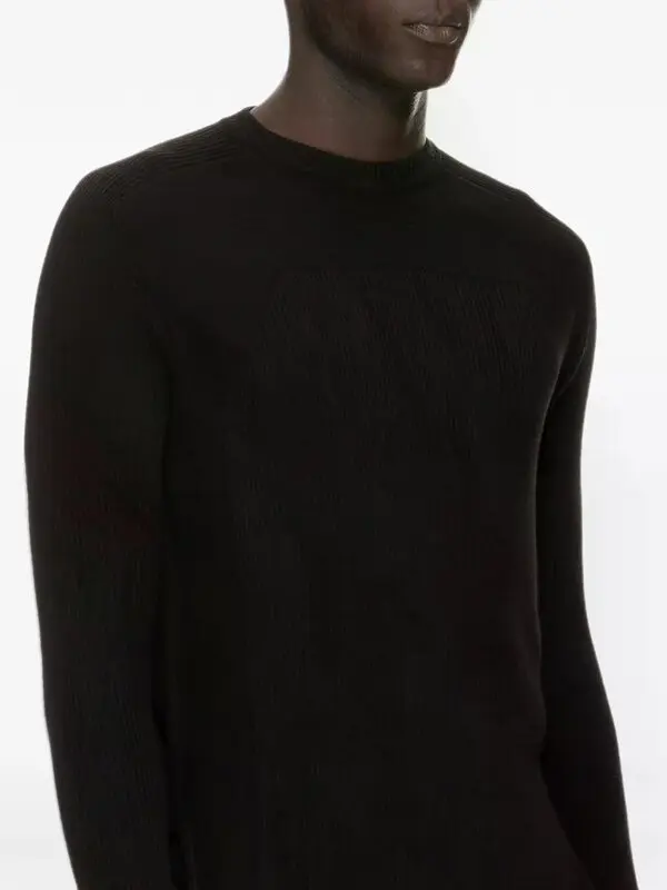 Rick Owens Ribbed Knit Long Sleeve T-shirt