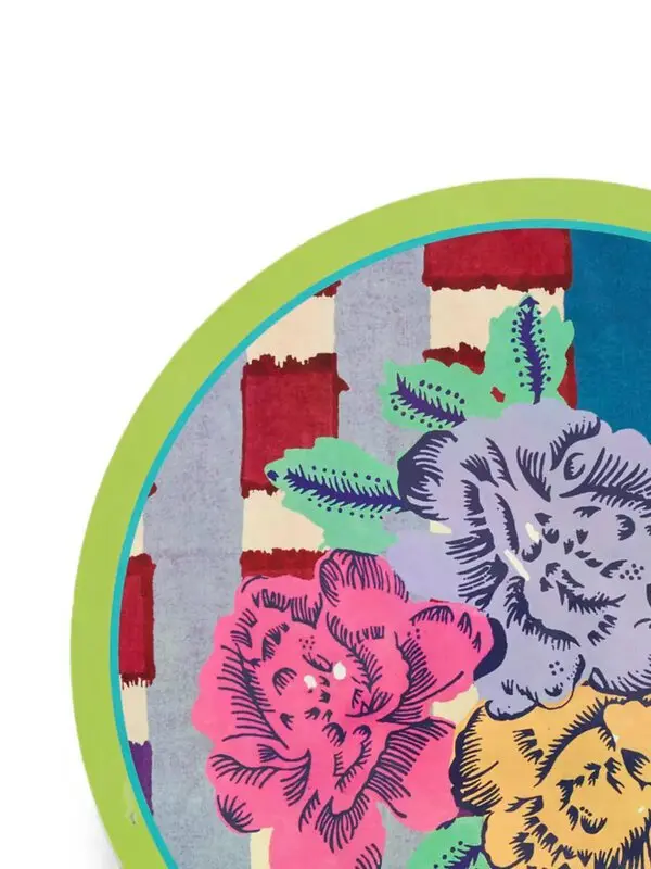 LISA CORTI Ankara Floral-print Placemat - Grey