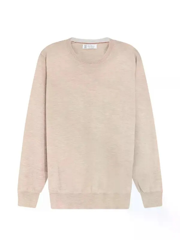 Brunello Cucinelli Cashmere Crew Neck Sweater - Neutrals